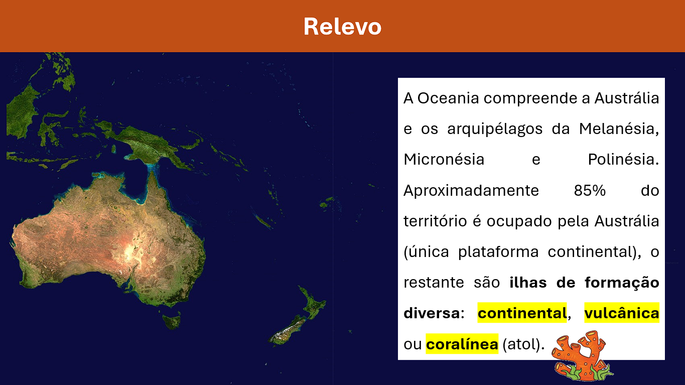 2. Oceania – relevo, clima e hidrografia – ciências humanas e sociais ...